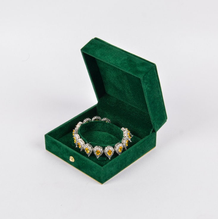 500pcs Custom Dark Green Velvet Jewelry Box Wholesale Ring Earring ...