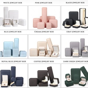 Sample Link for PU Box Custom Jewelry Box Personalized Logo Chic Small ...