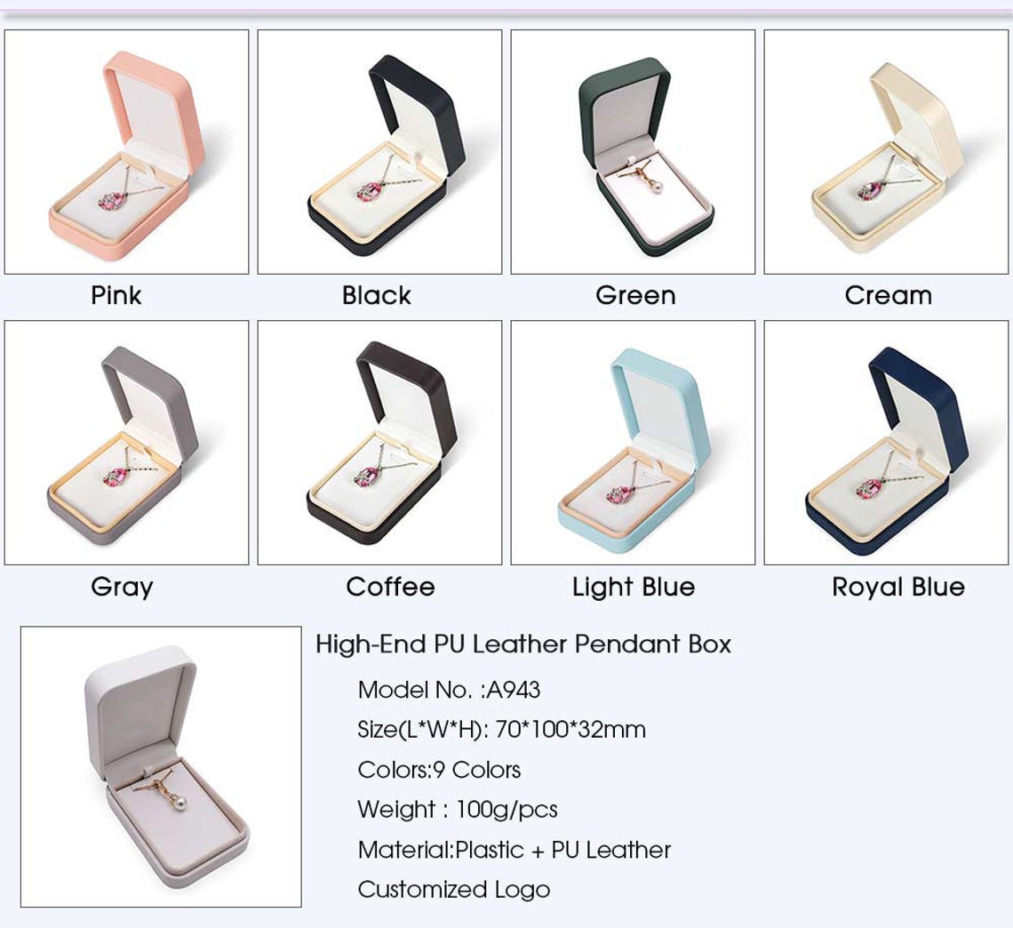 100pcs Custom Jewelry Box Custom Ring Gift Boxes Logo Printed Logo ...