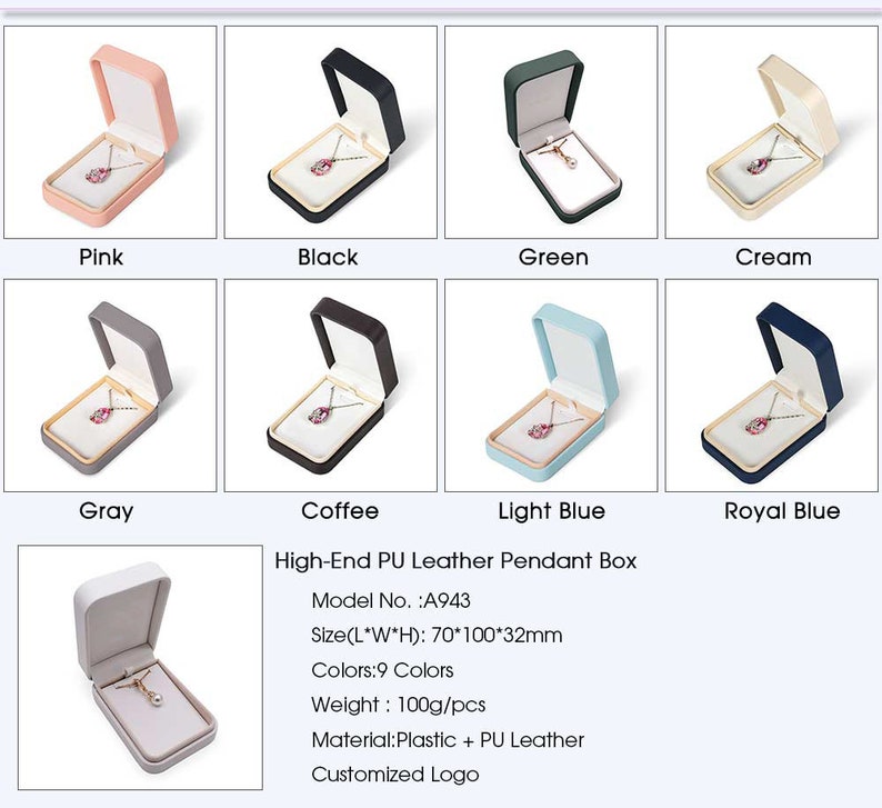 100pcs Custom Jewelry Box Custom Ring Gift Boxes Logo Printed Logo ...