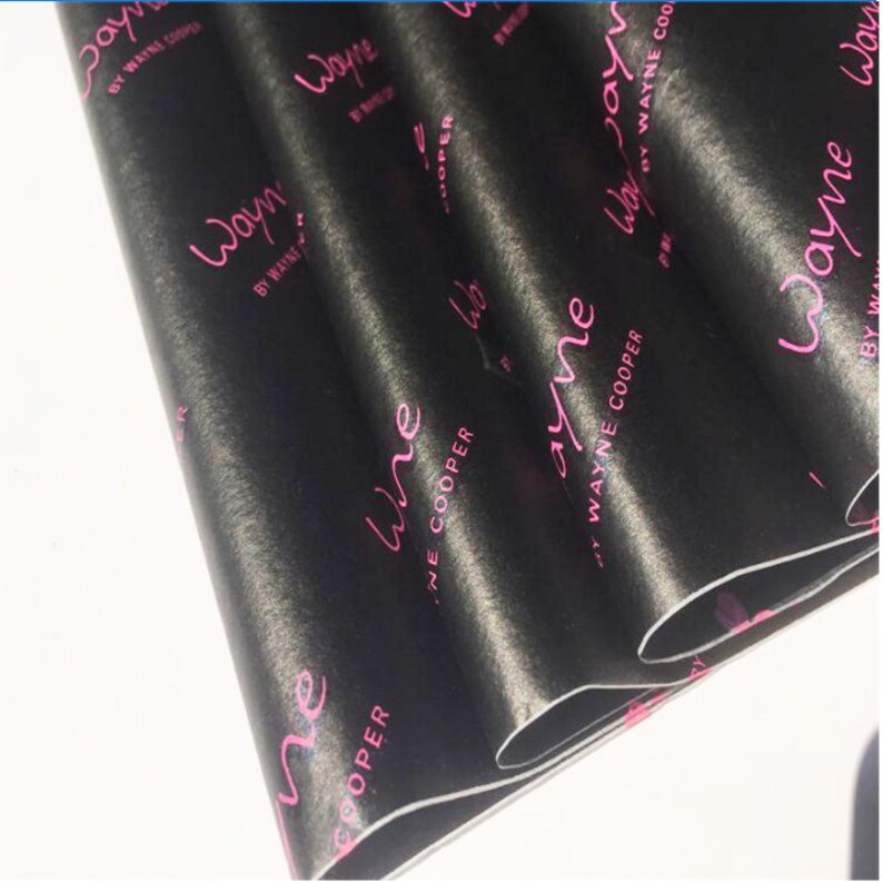 Custom Black Tissue Paper 500pcs Logo Printed Tissue Paper Etsy