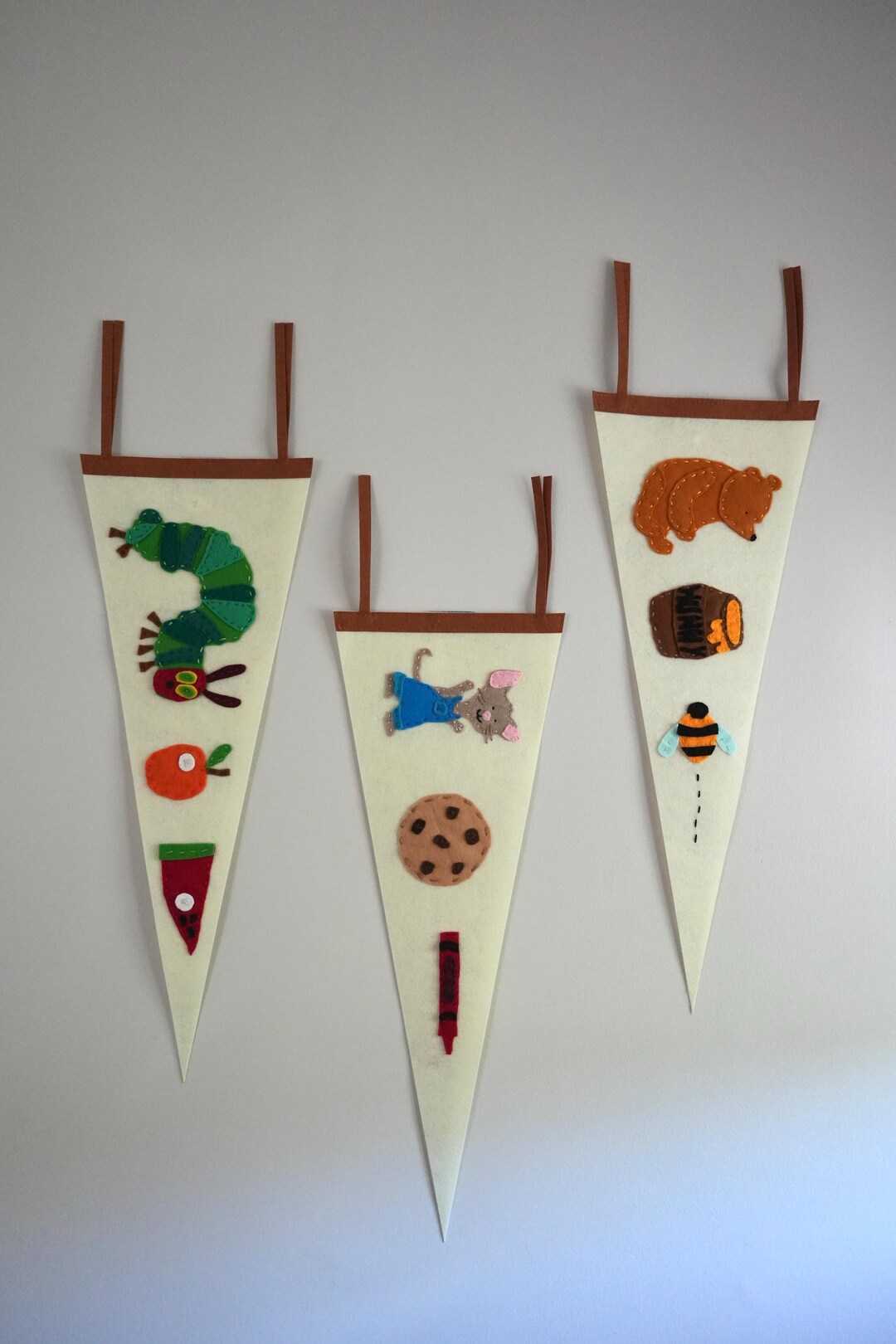 Children's Books Pennants - 3 Pennants - Etsy