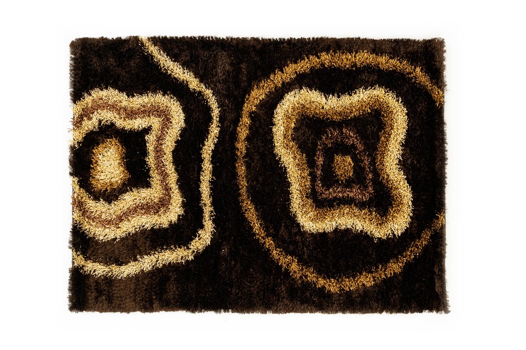 NOS Scandinavian Design Viscose Rya Rug by Axeco Svenska AB. Viscose ...