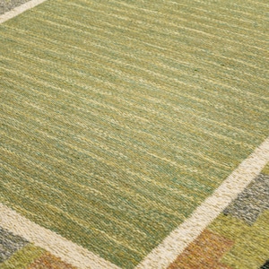 Scandinavian Mid-century Flat Weave Rug. Swedish Rug/wool Rug/vintage ...