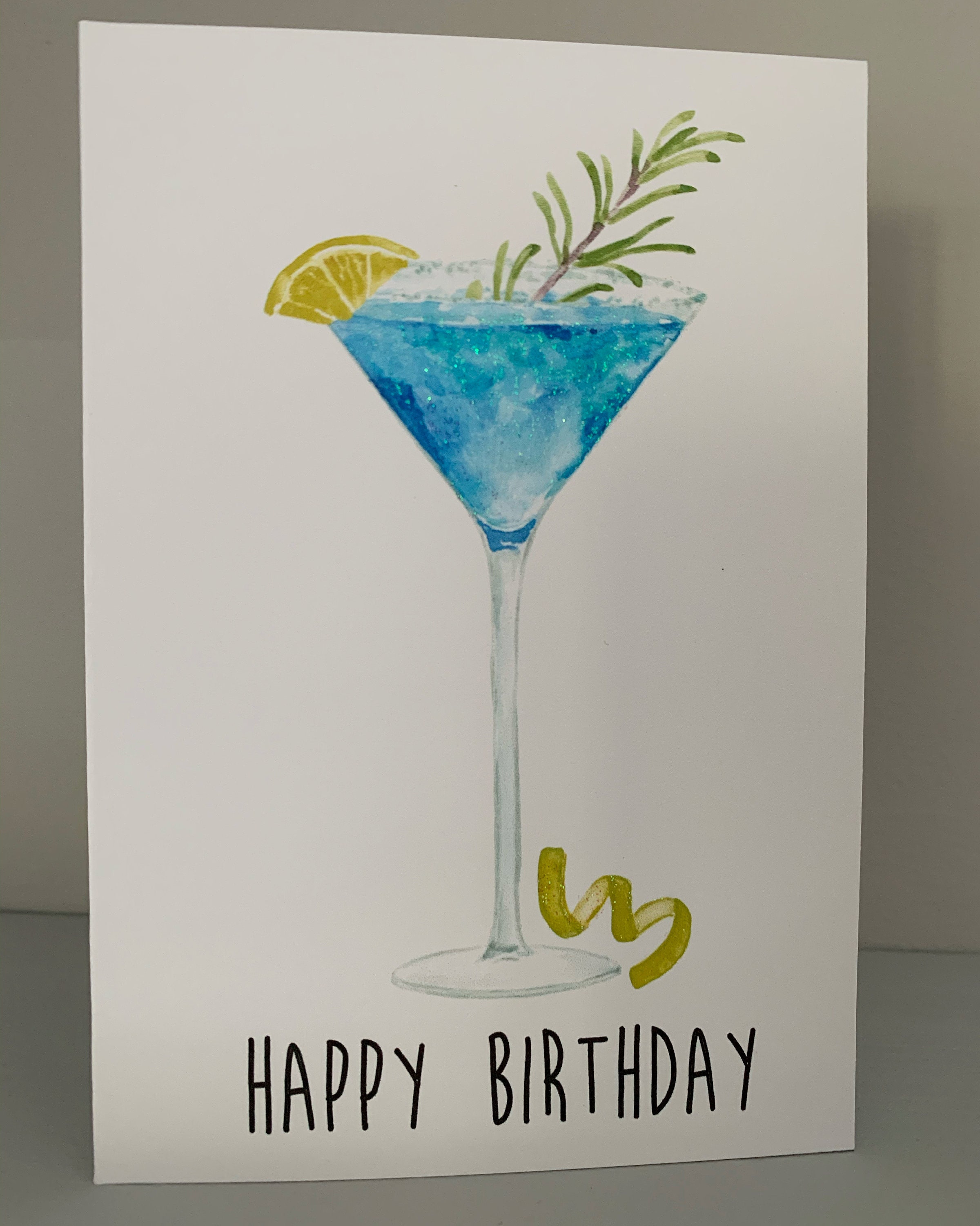 Cocktail Birthday Cards, Birthday Cards, Alcohol Birthday Cards - Etsy UK
