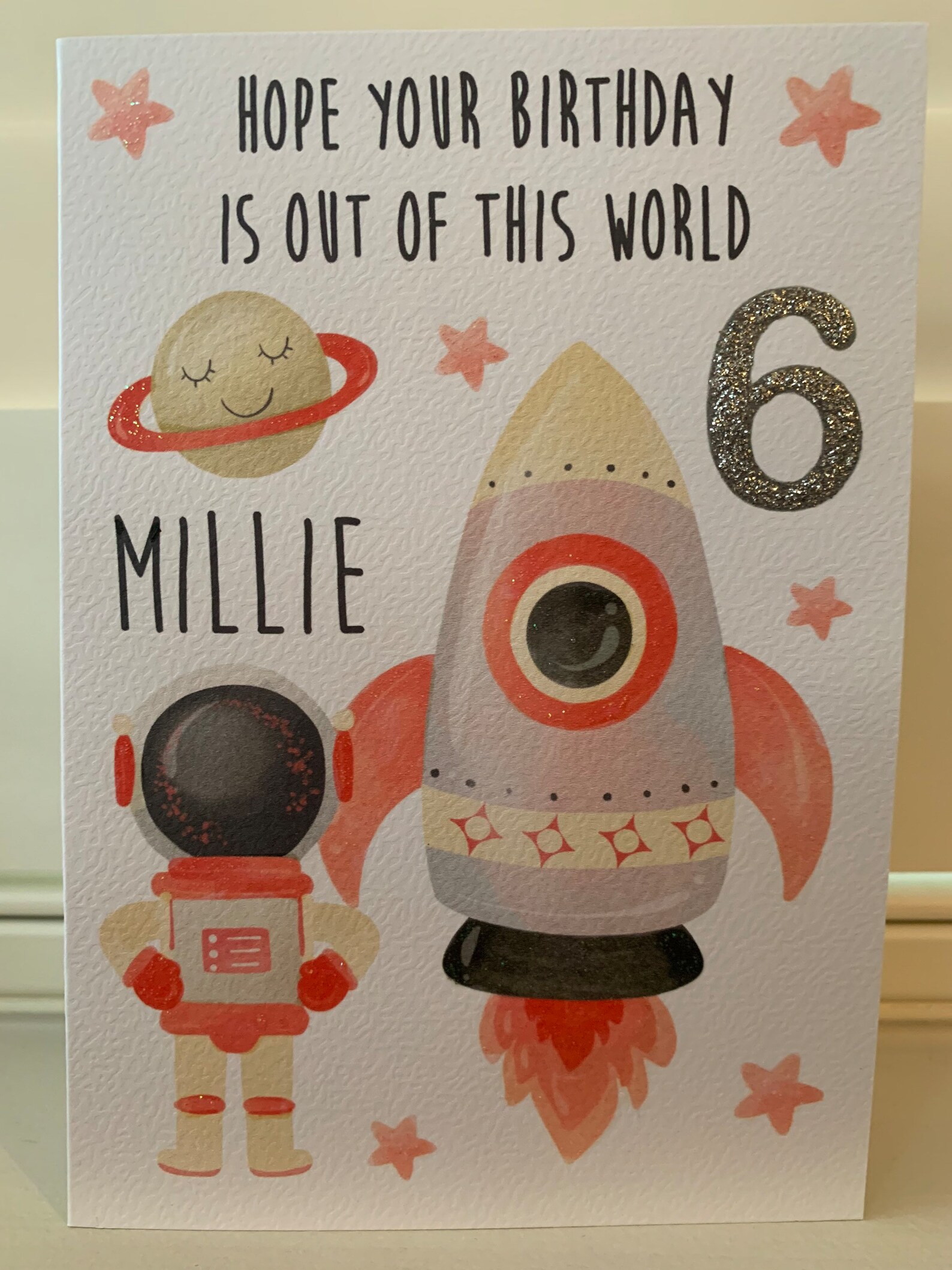 Personalised Space Birthday Card Cards for Her Girls - Etsy UK