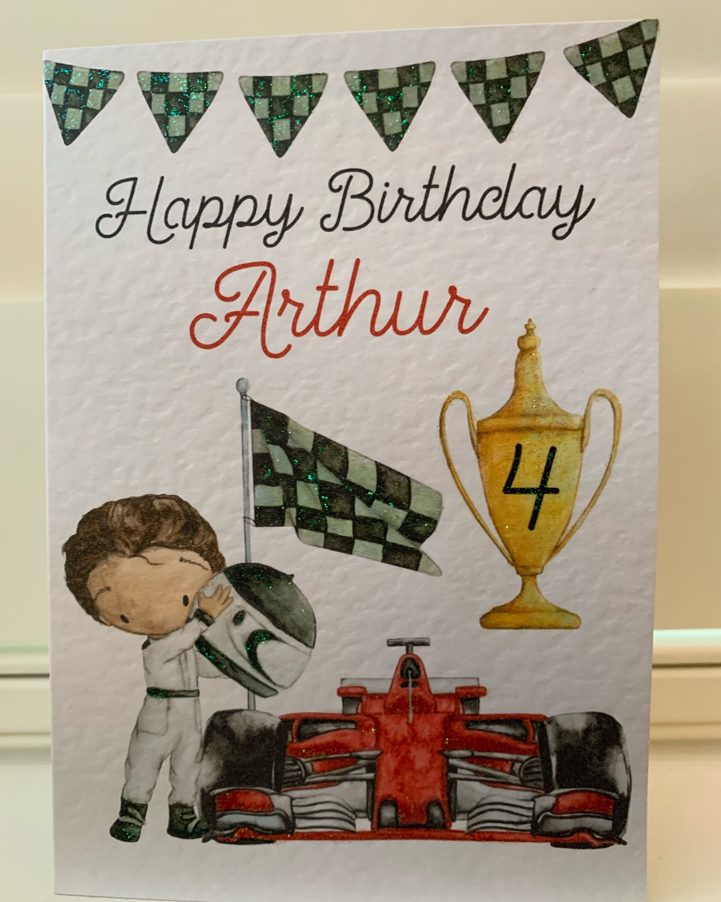 Personalised Racing Car Birthday Card Boys Card Girls Card - Etsy UK