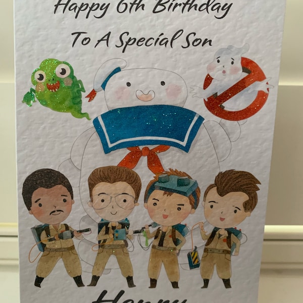 Ghostbusters Birthday Card - Etsy UK