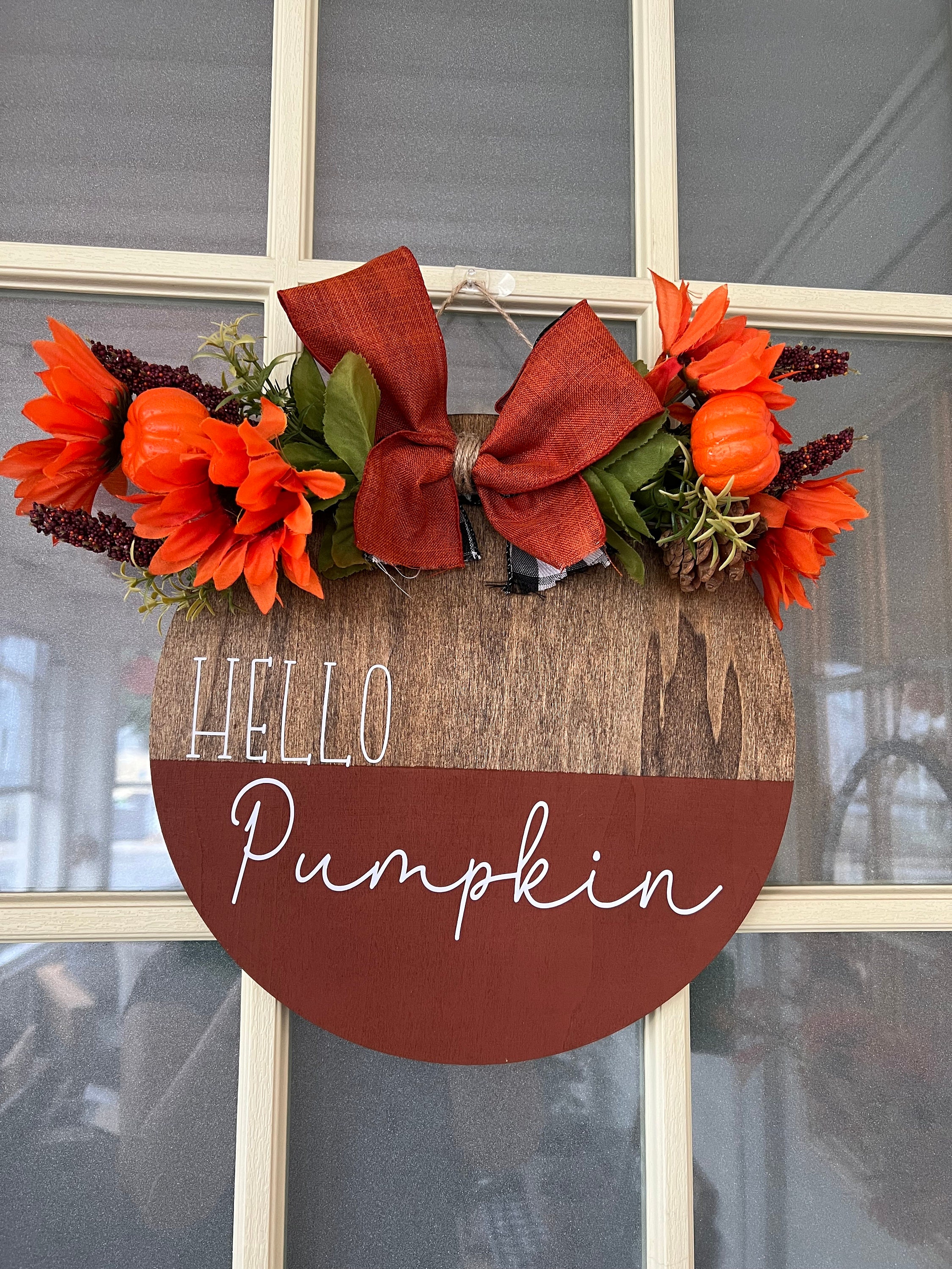 Customizable Hanging Welcome Sign With Detachable Arrangements - Etsy