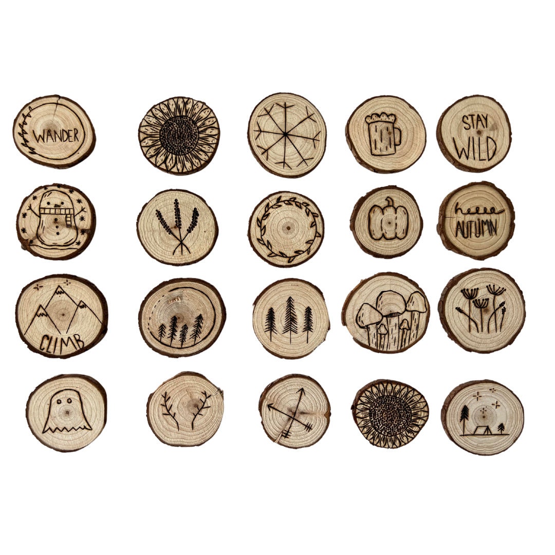 Handmade Custom Wood Burned Magnets - Etsy