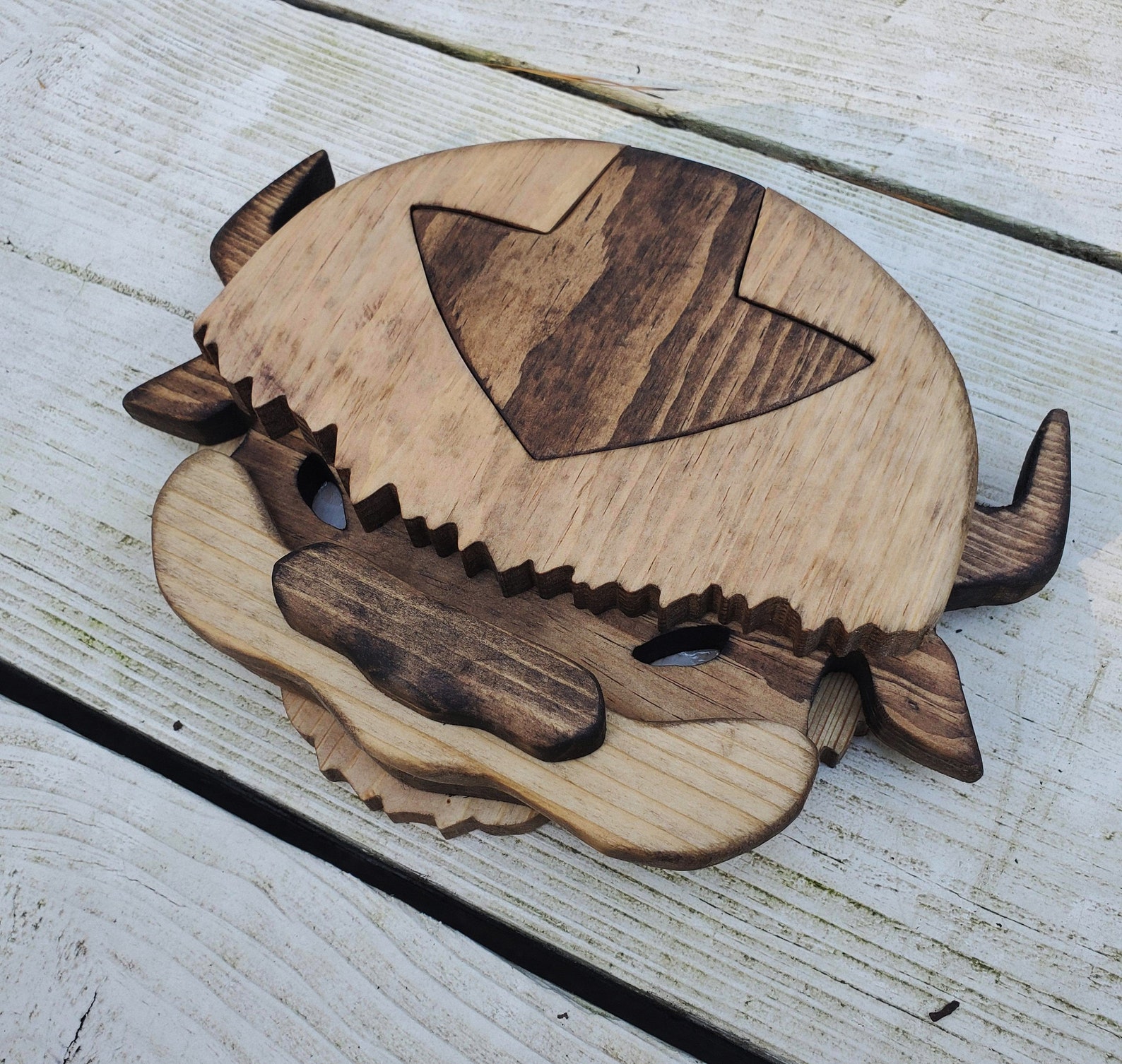 Appa Wooden Bust Layered Wood / Avatar the Last Airbender | Etsy