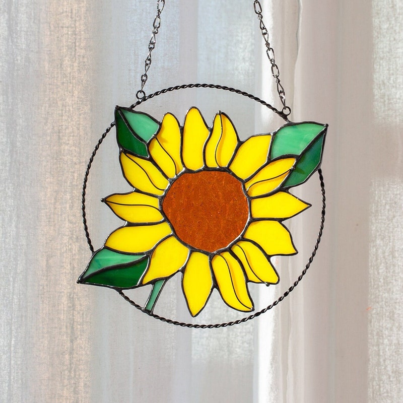 Glass Sunflower - Etsy