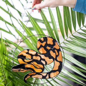 Suncatcher Python. Animal Snake Home House Pendant. Wall Window Hanging ...