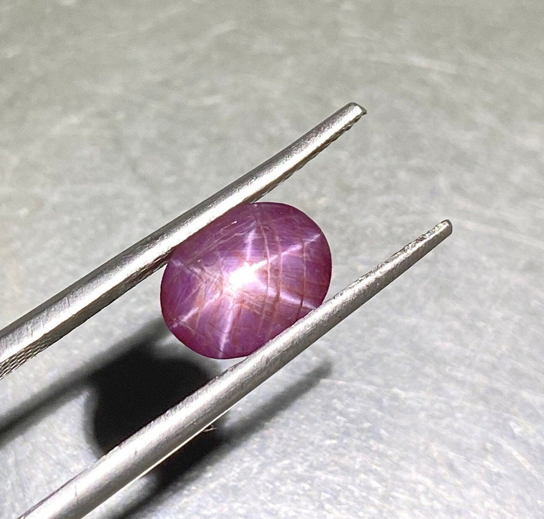 Star Ruby Natural Star Ruby Handmade Loose Star Ruby Oval Shape 6 Rays ...