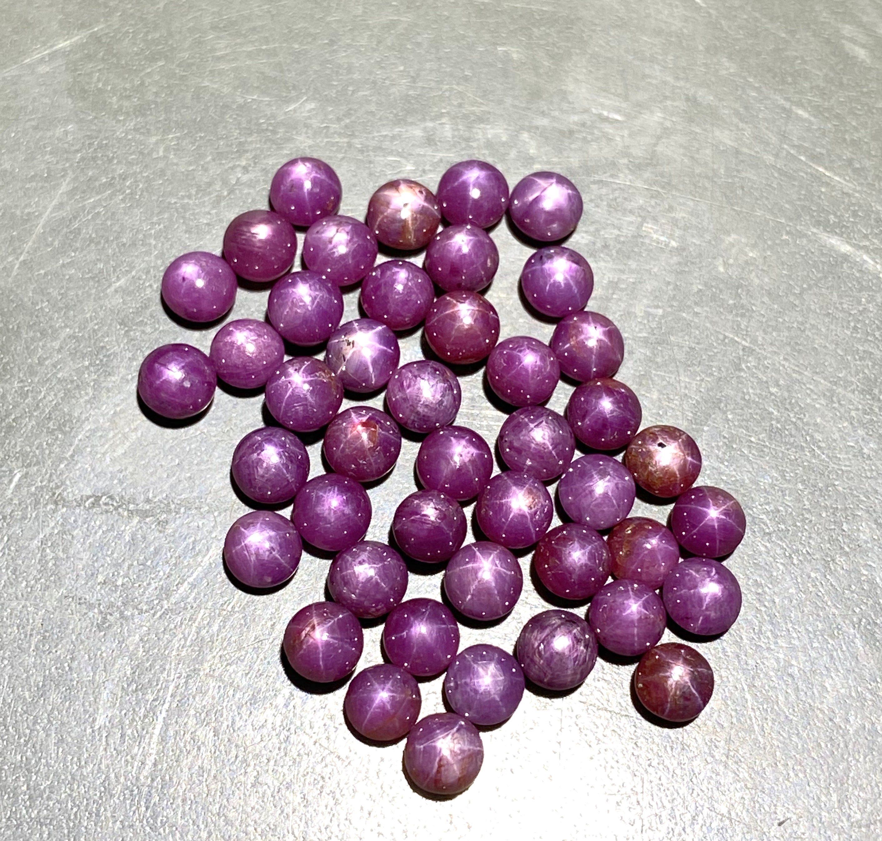 4MM Star Ruby Natural Indian Star Ruby Calibrated Gemstone - Etsy