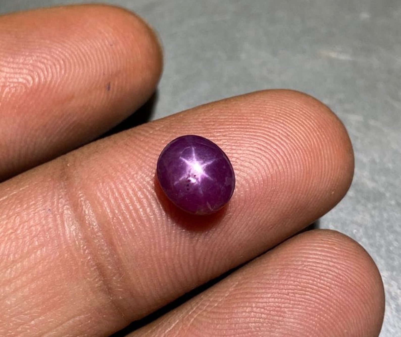 Star Ruby Natural Star Ruby Cabochon Gemstone Oval Shape 6 | Etsy