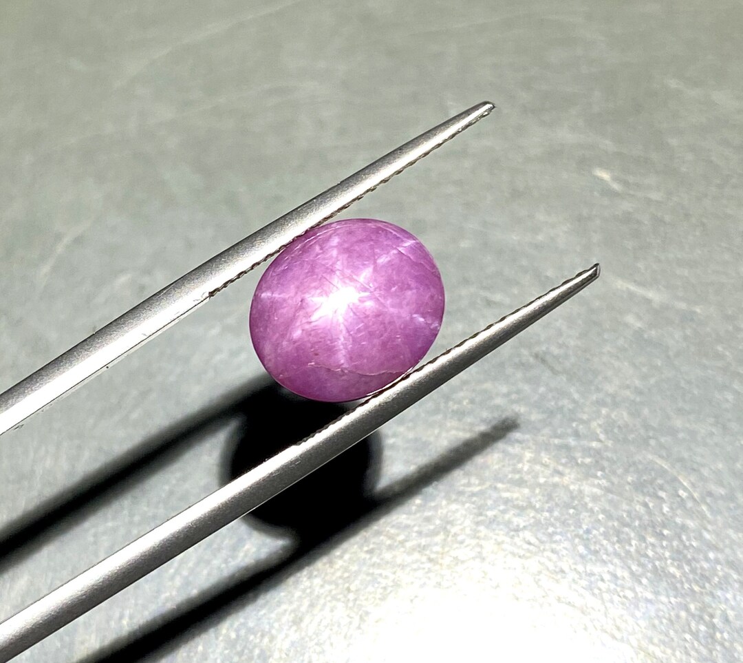 Star Ruby Natural Pink Ruby Star Cabochon Amazing Star Ruby Gemstone ...