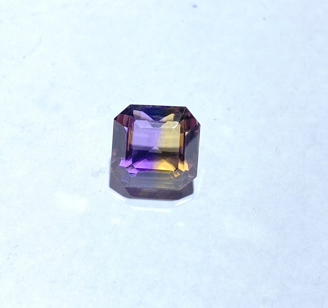 RARE AAA Ametrine Gemstone Octagon Cut Stone Natural Bi-color Ametrine ...
