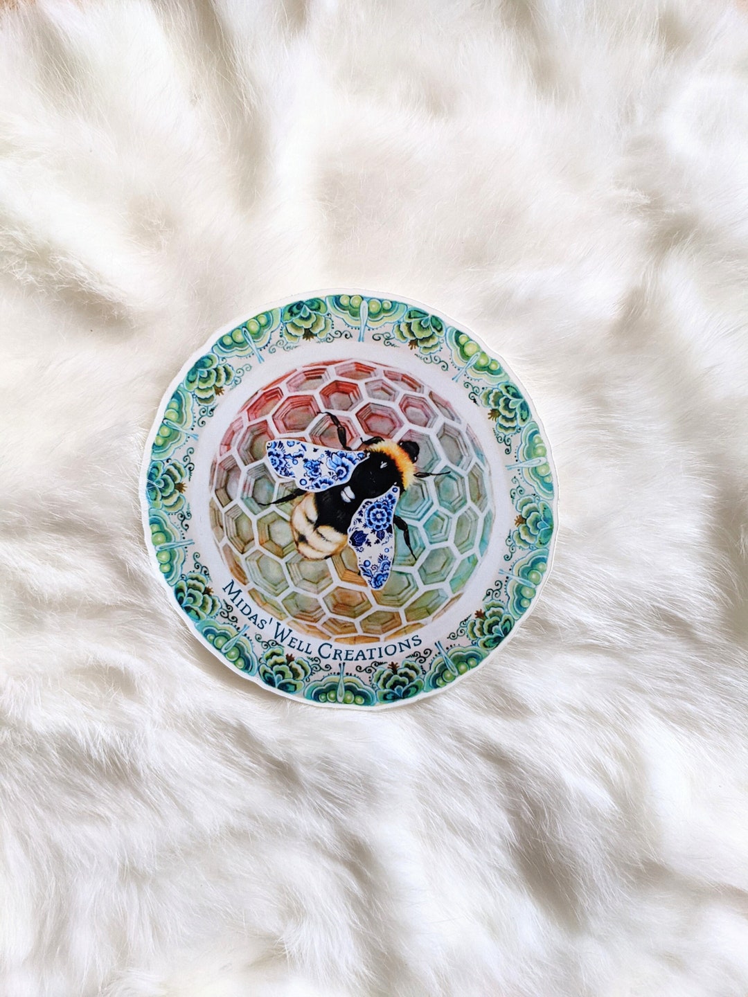 Tea Bee Sticker by Midas Well Creations, Honeycomb, Bee, Tea Bee ...