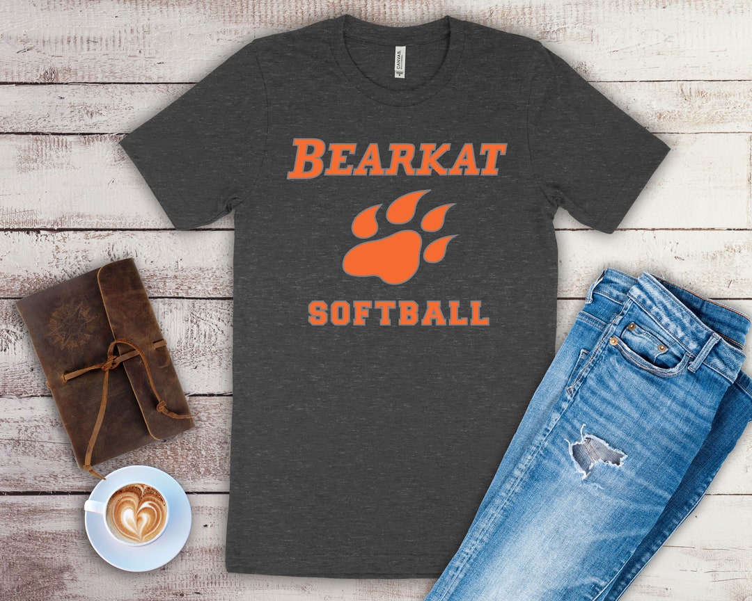 Bearkat Softball - Paw Print - Etsy