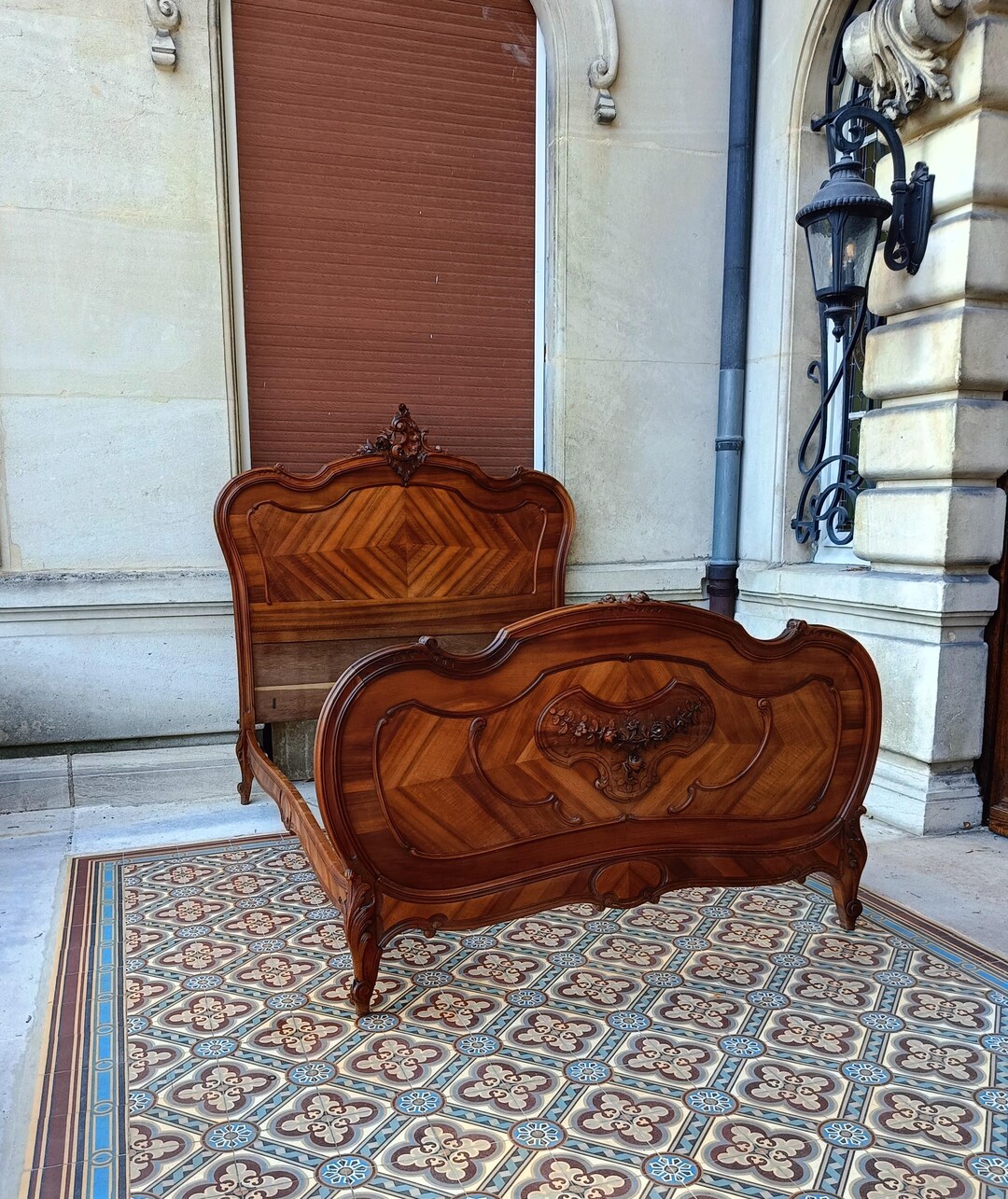 French Vintage Single Bed Rococo, Rocaille - Etsy UK