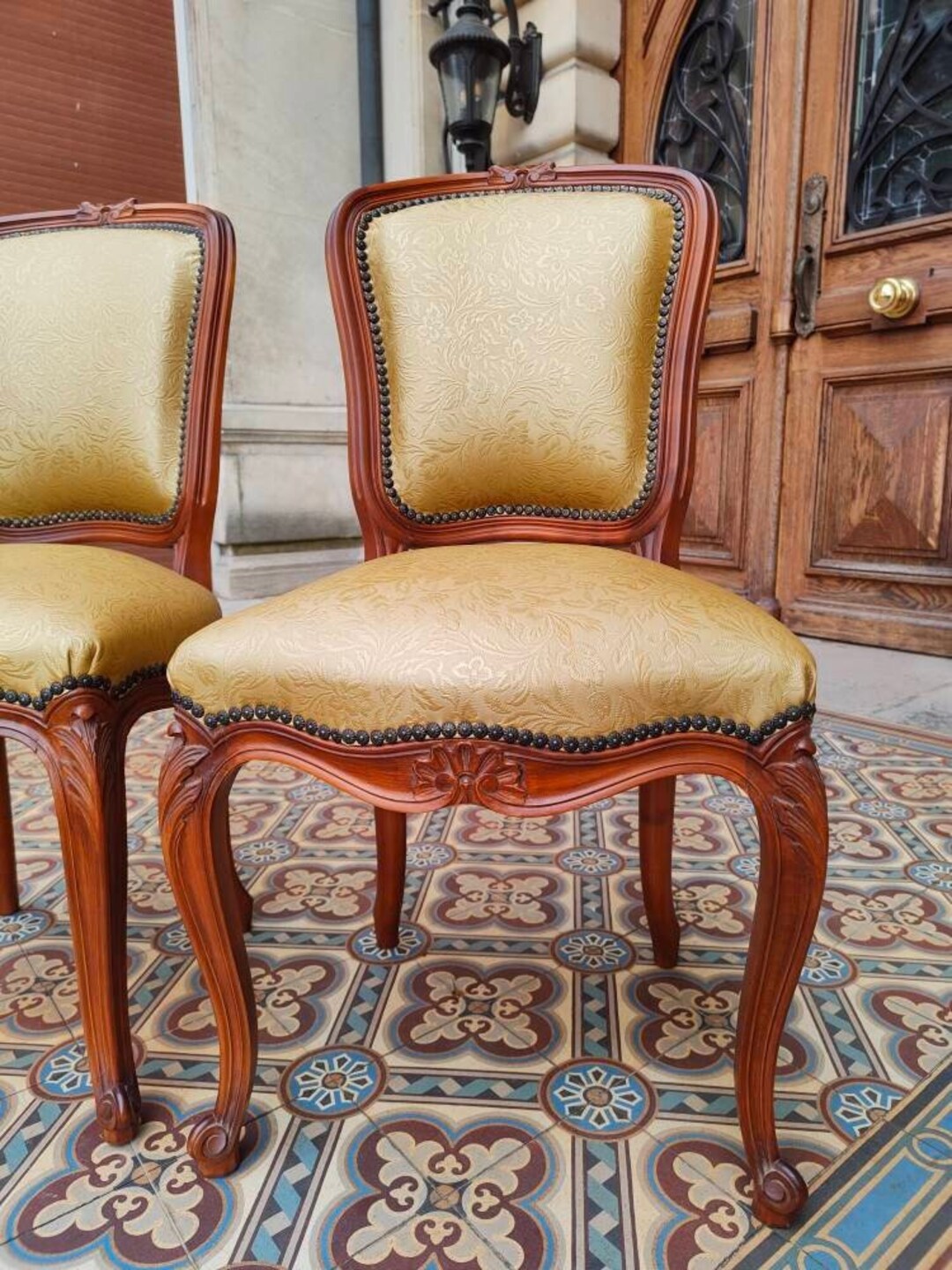 French Vintage Chair Louis XV Style - Etsy