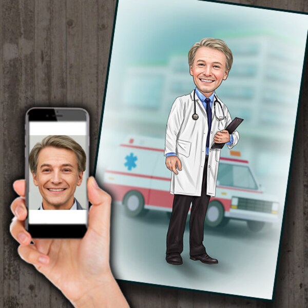 Doctor Caricature - Etsy