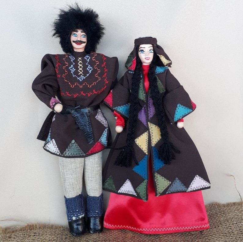 National Costume Dolls | GEORGIAN Couple Doll | Folk Art - Etsy