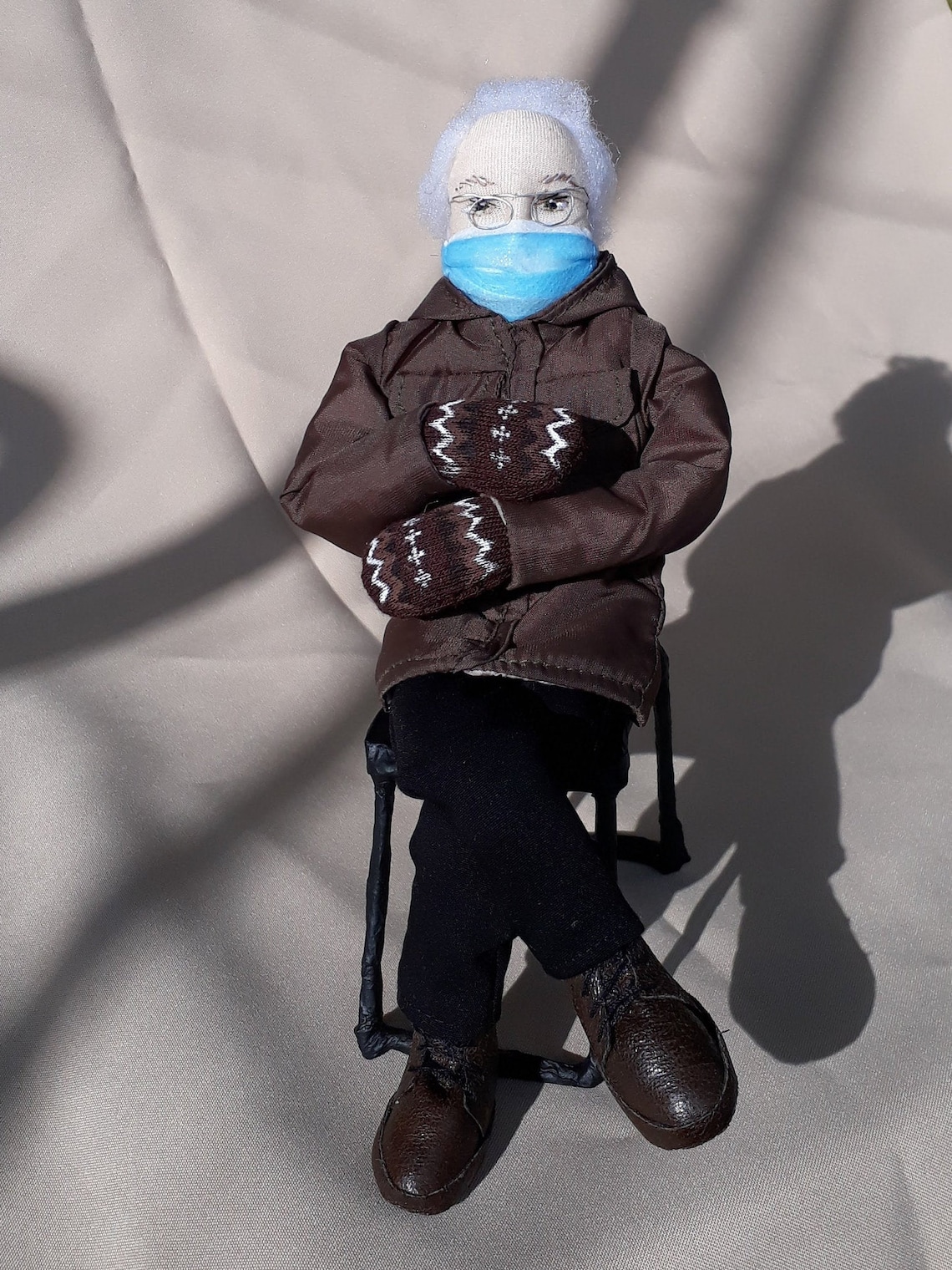 Bernie Sanders Doll Bernie Sanders Inauguration Meme - Etsy UK