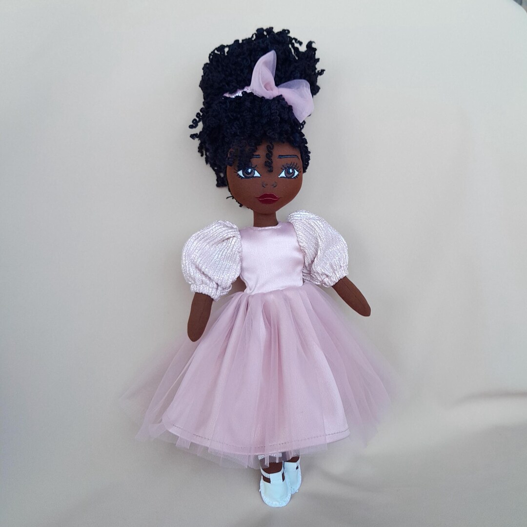 Black Princess Doll With Curly Hair & Interchangeable Outfits - Etsy