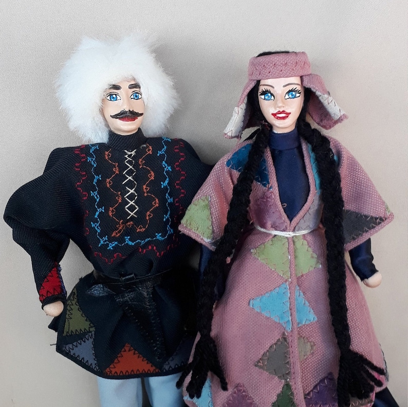 National Costume Dolls | GEORGIAN Couple Doll | Folk Art - Etsy