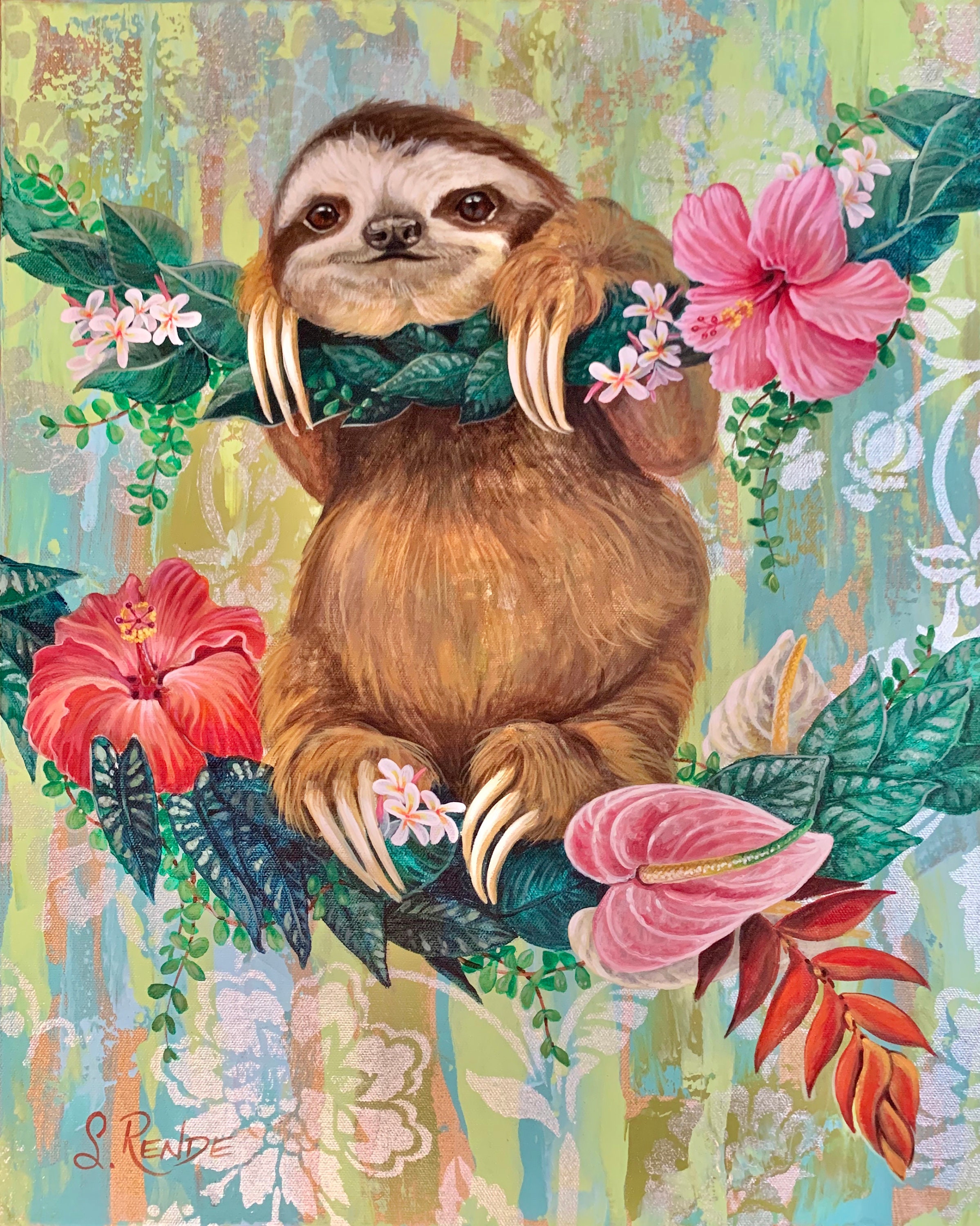 Be Slothy Giclee Art Print - Etsy