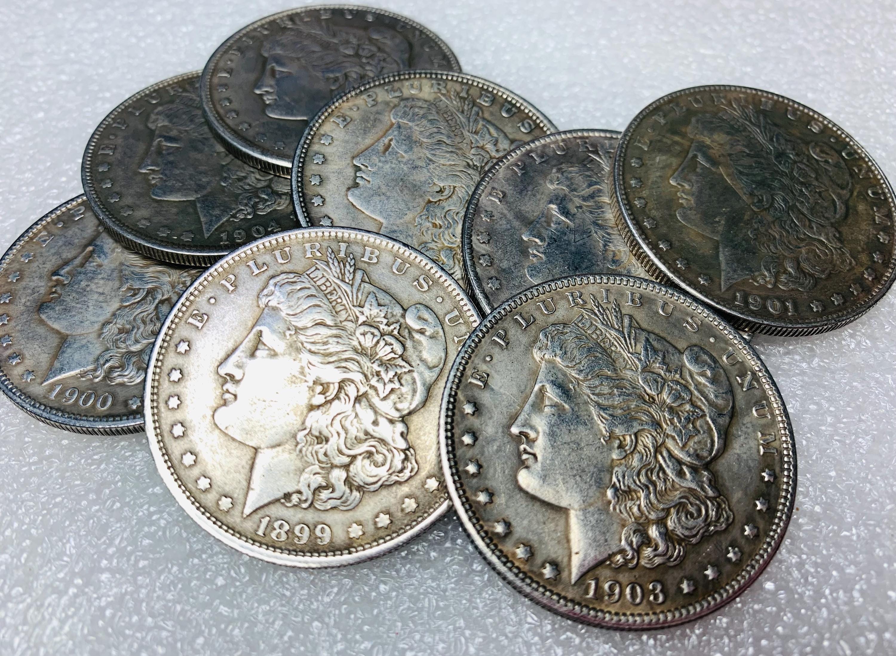 Coins: MORGAN SILVER Dollar Reproductions, Copies, 6pc Lots - Etsy