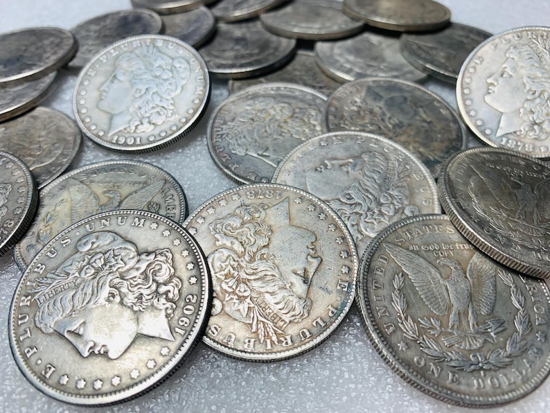 Coins: MORGAN SILVER Dollar Reproductions, Copies, 6pc Lots - Etsy