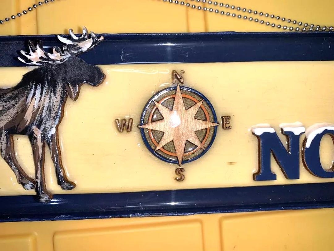 Great Northern Moose Cabin Sign Metal & Wood Handmade - Etsy