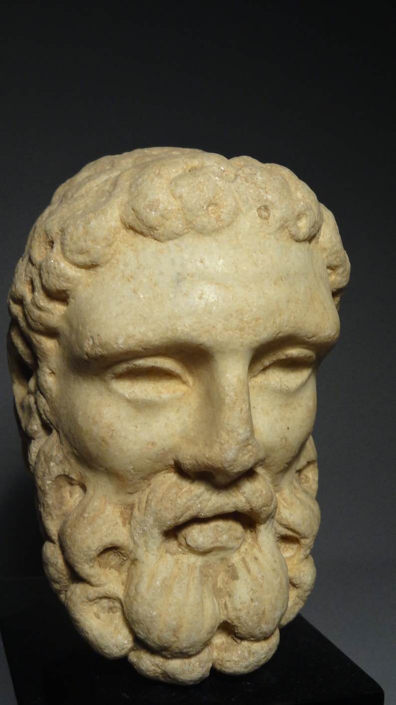 Ancient Roman Marble Head of Hercules Circa: 1st BC to 100 A.D - Etsy