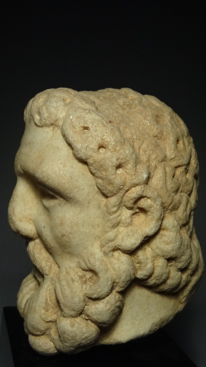 Ancient Roman Marble Head of Hercules Circa: 1st BC to 100 A.D - Etsy