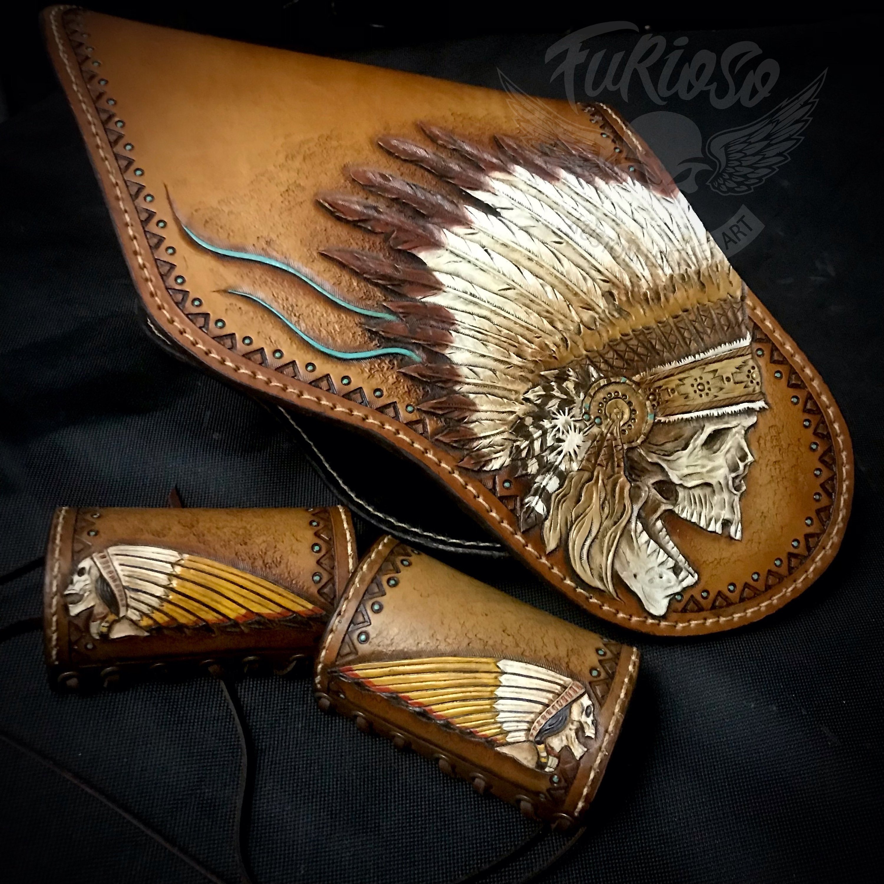 Promotional Set – Heat Shield + Grip Covers for Indian Scout | Handmade ...