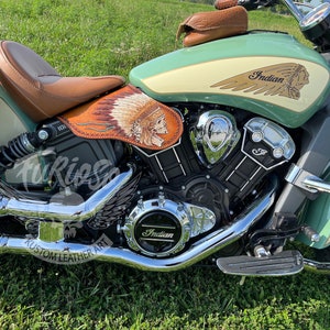 Promotional Set – Heat Shield + Grip Covers for Indian Scout | Handmade ...