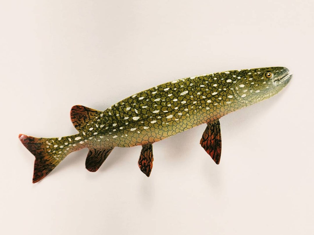 Northern, Pike Wall Art, Northern Pike Fishing Gifts for Him, Fish ...