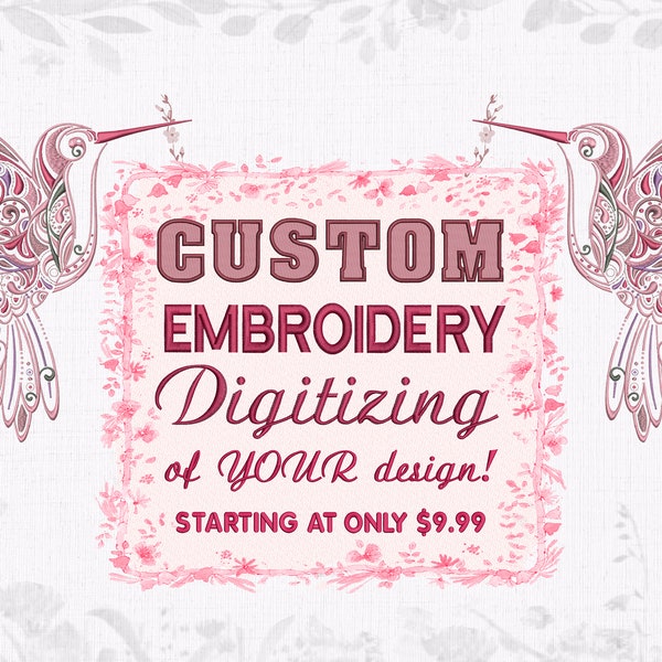 Custom Embroidery - Etsy