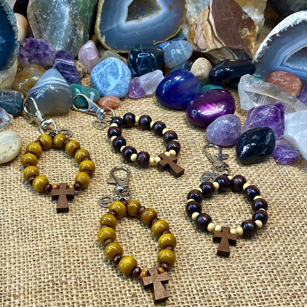 Rosary Keychain - Etsy