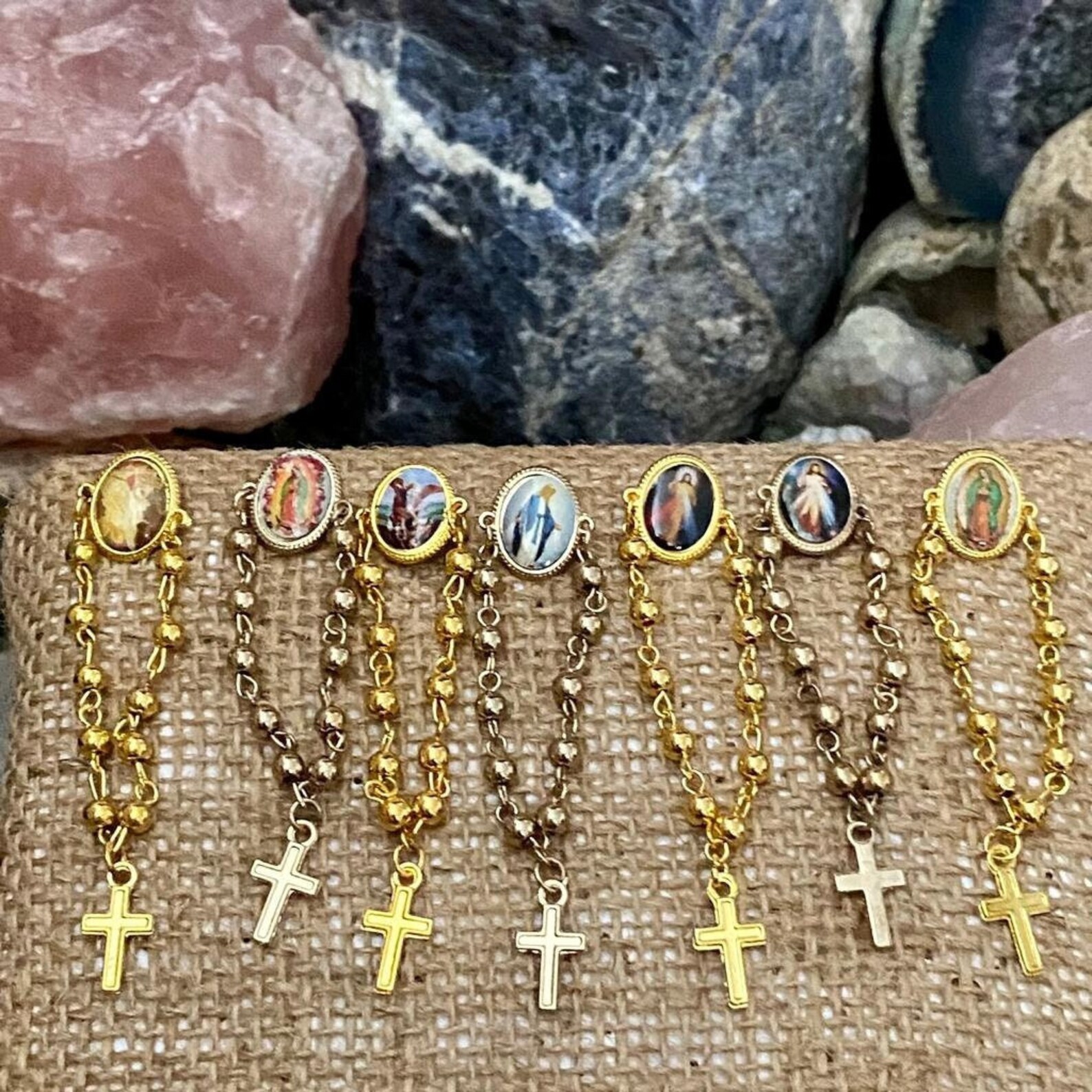 Catholic Rosary Pin / Rosary Brooch / Rosary Pin / Christ of - Etsy