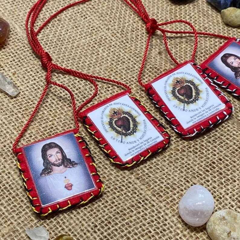 Sacred Heart of Jesus Scapular and STOP Shield / Religious - Etsy