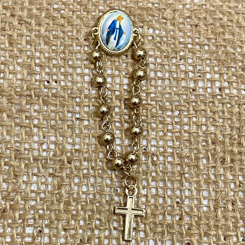 Catholic Rosary Pin / Rosary Brooch / Rosary Pin / Christ of - Etsy