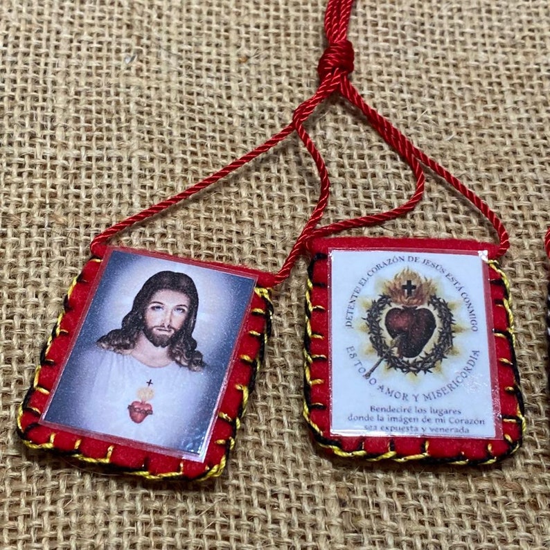 Sacred Heart of Jesus Scapular and STOP Shield / Religious - Etsy
