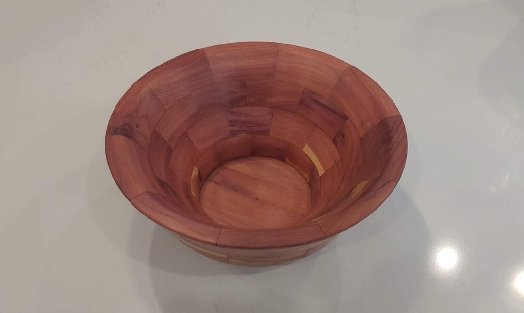 Segmented Red Cedar Bowl - Etsy