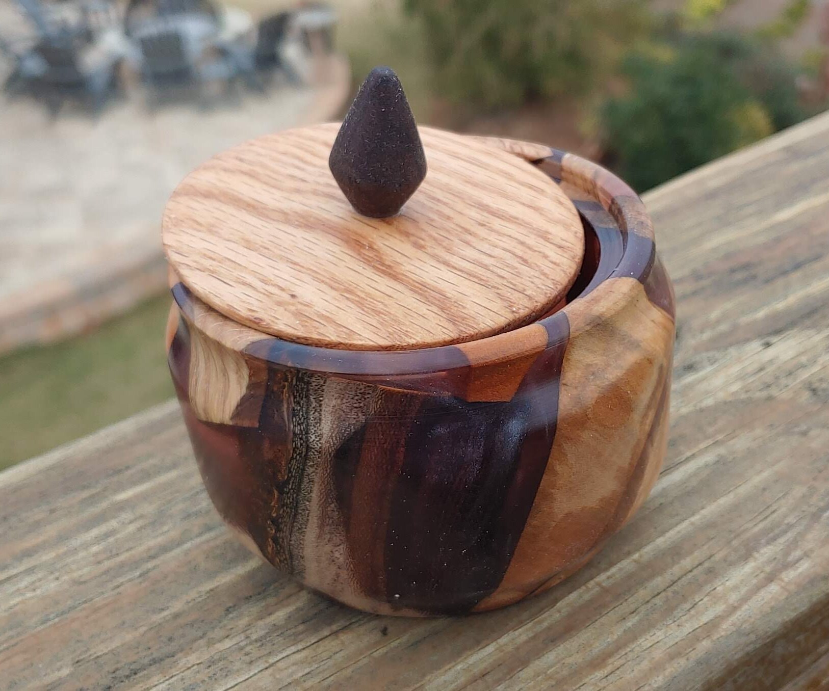 WR-6 Small Lidded Wood and Epoxy Box - Etsy