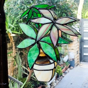 Stained Glass Money Plant - Etsy