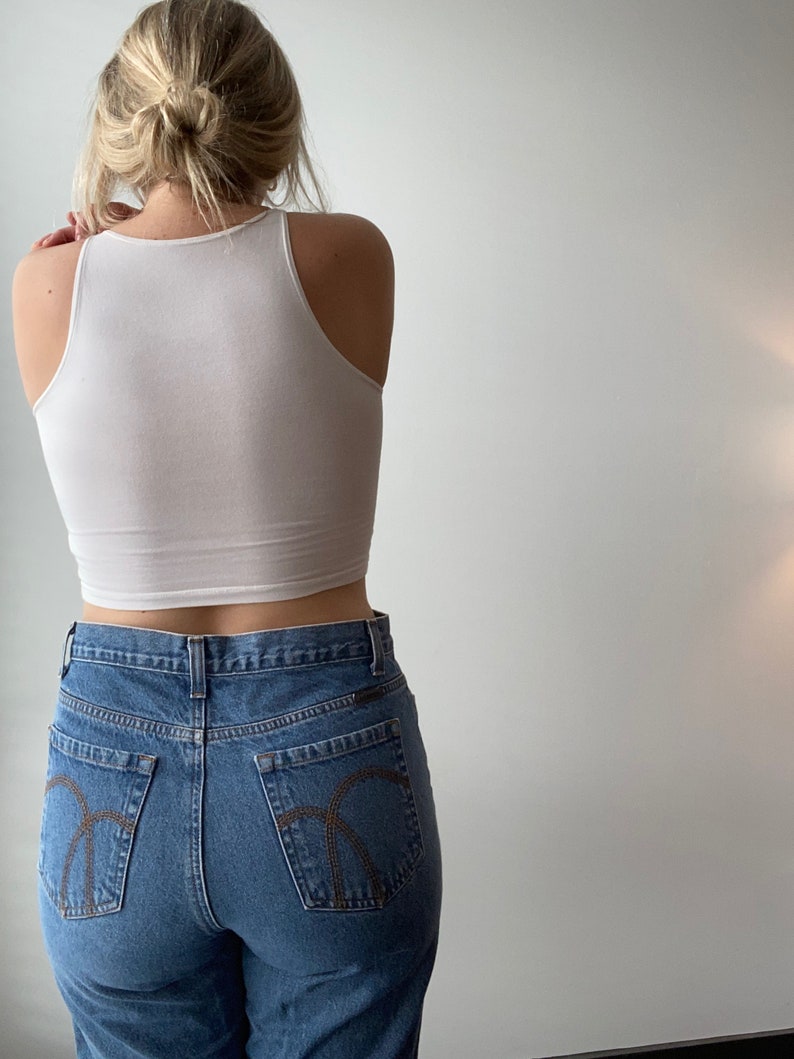 Vintage Denim High Rise Capri - Etsy